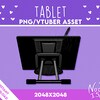 Vtuber PNG Tuber Asset iPad TABLET With Stand Drawing Tablet 6 Colours ...