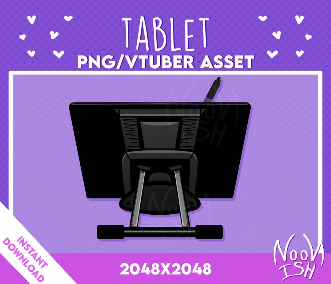 ANIMATED Vtuber Pngtuber Asset DRAWING TABLET [black] | Veadotube ...