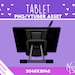 Vtuber PNG Tuber Asset iPad TABLET With Stand Drawing Tablet 6 Colours ...