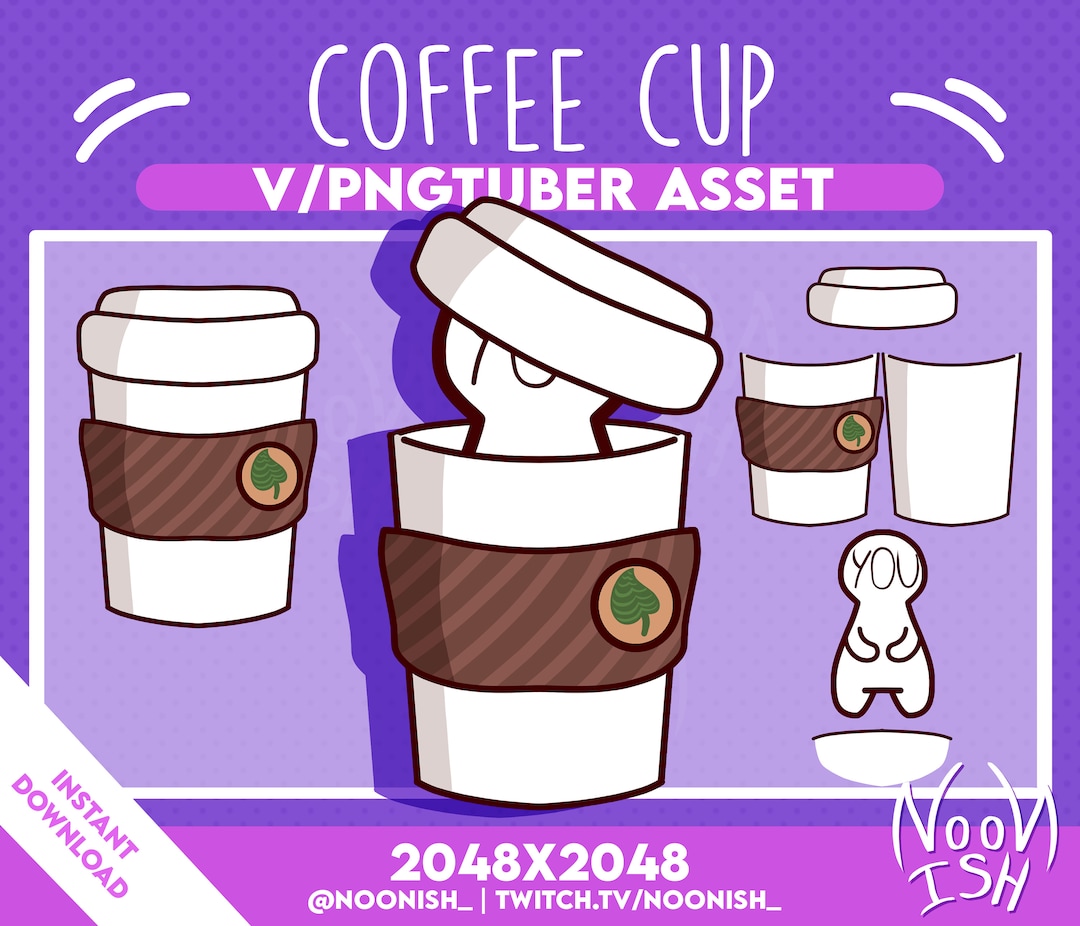 Vtuber PNG Tuber Asset COFFEE CUP | Veadotube | Discord | Twitch ...