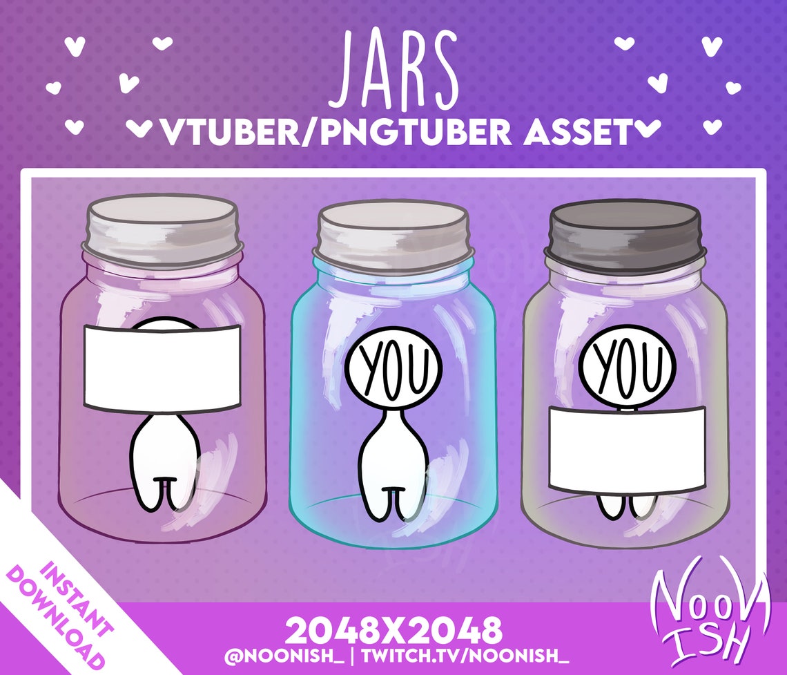 Vtuber PNG Tuber Asset JAR Veadotube Discord Twitch - Etsy