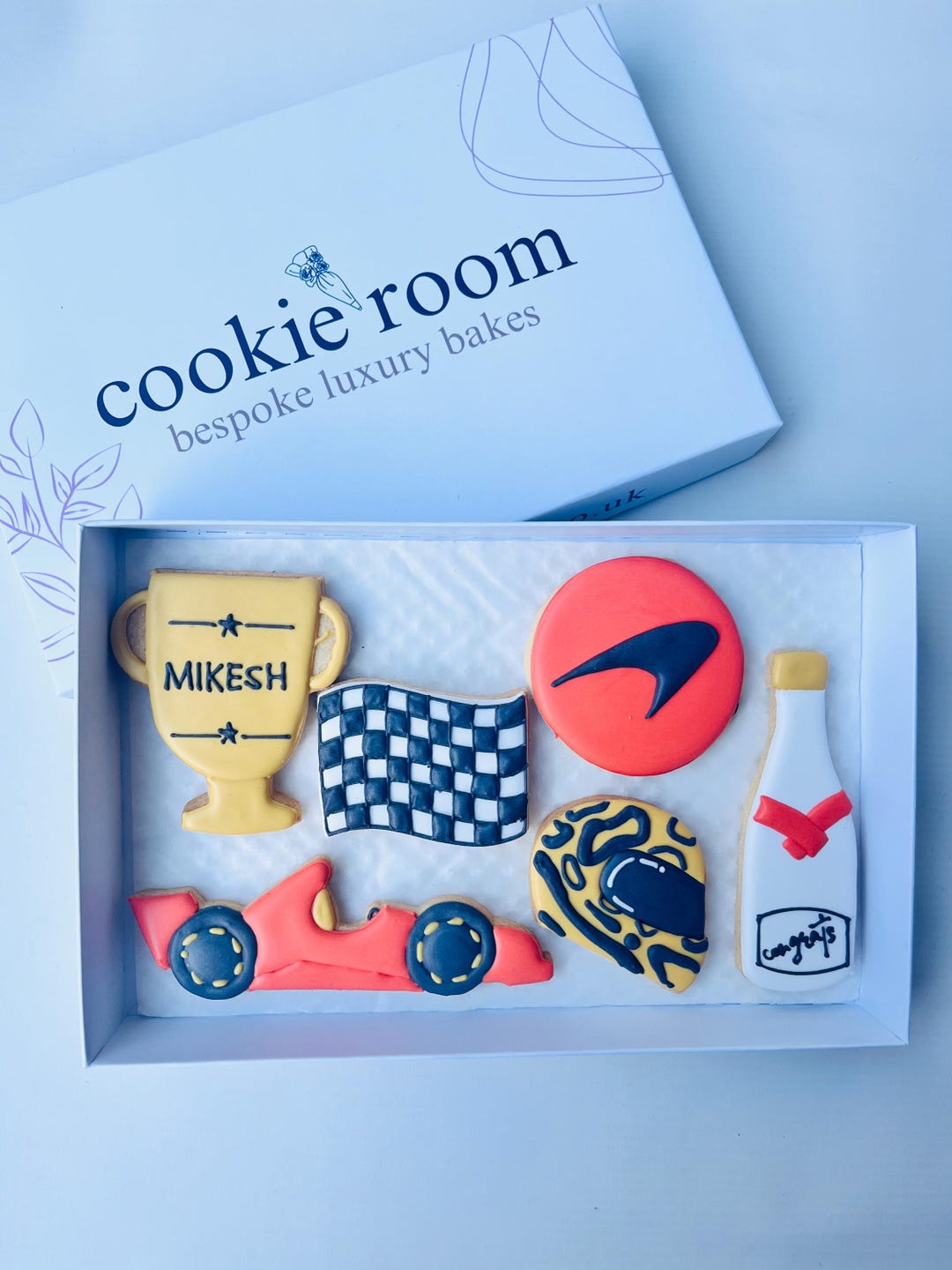 Personalised F1 Birthday Cookie Letterbox Gift - Etsy