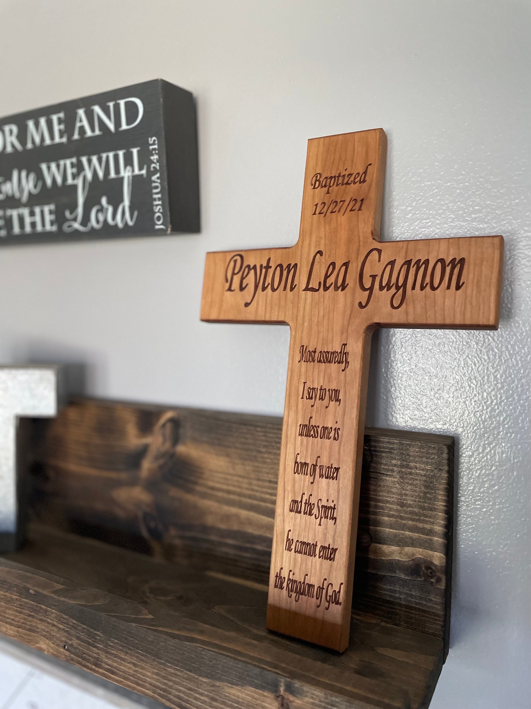 Wooden Cross Personalized Wooden Cross Confirmation Gift - Etsy