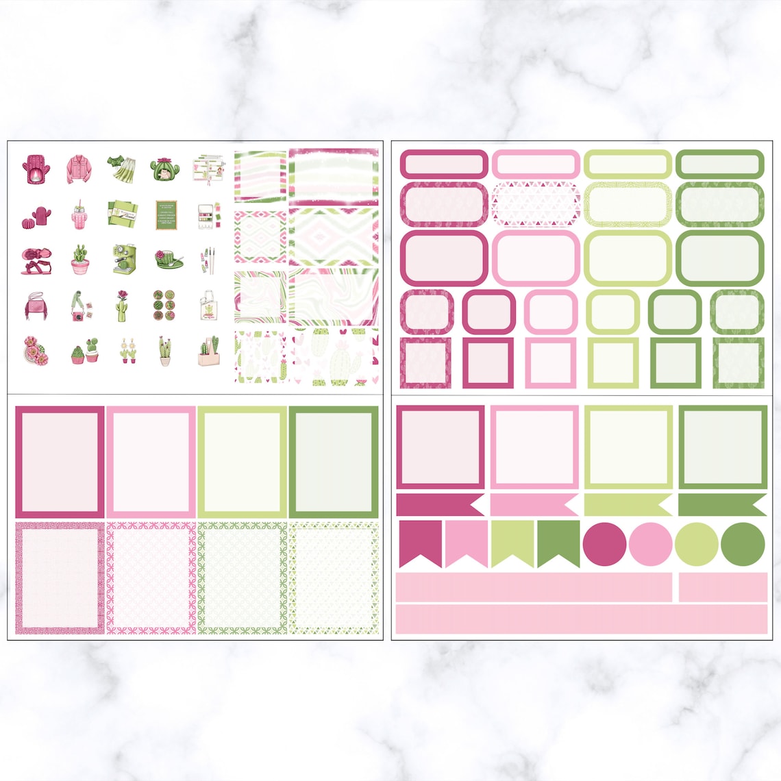 Printable Weekly Sticker Kit Printable Planner Sticker Kit Digital ...