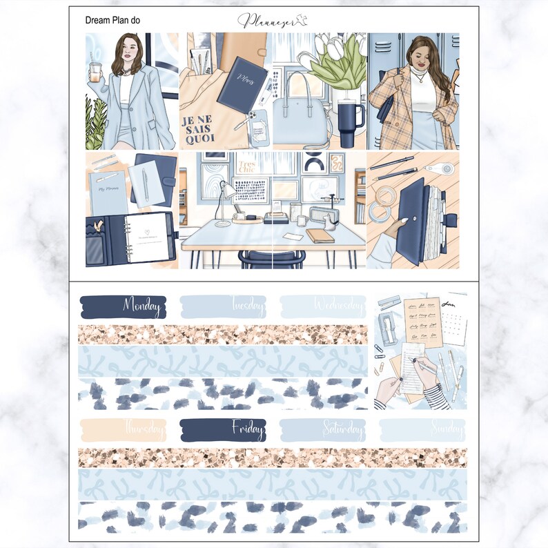 Printable Weekly Sticker Kit Printable Planner Sticker Kit Digital ...