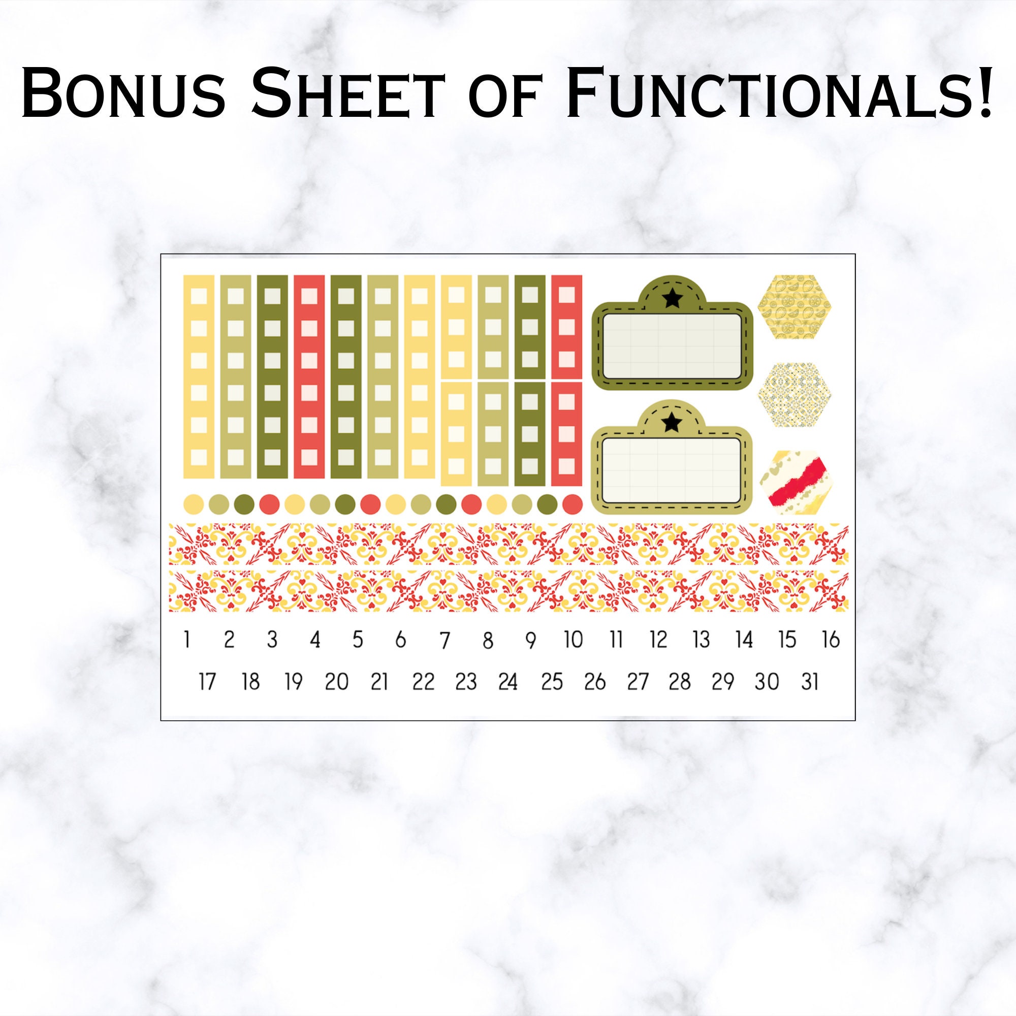 Printable Weekly Sticker Kit | Printable Planner Sticker Kit | Digital ...