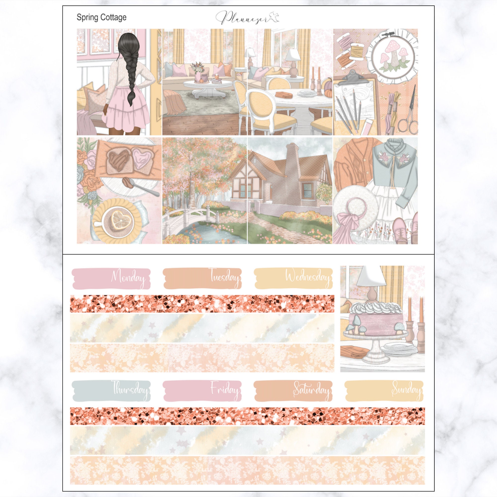 Printable Weekly Sticker Kit Printable Planner Sticker Kit Digital ...