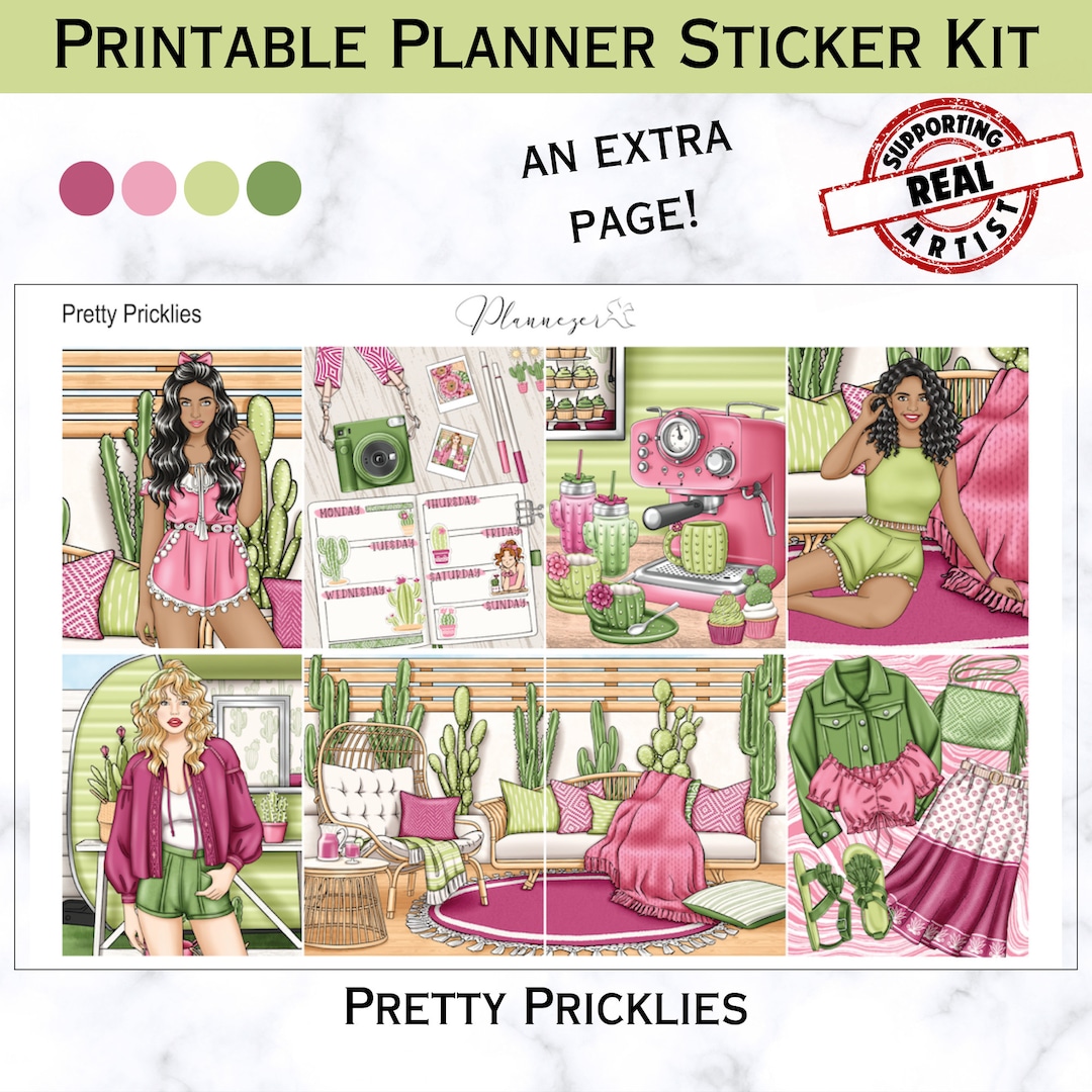 Printable Weekly Sticker Kit | Printable Planner Sticker Kit | Digital ...