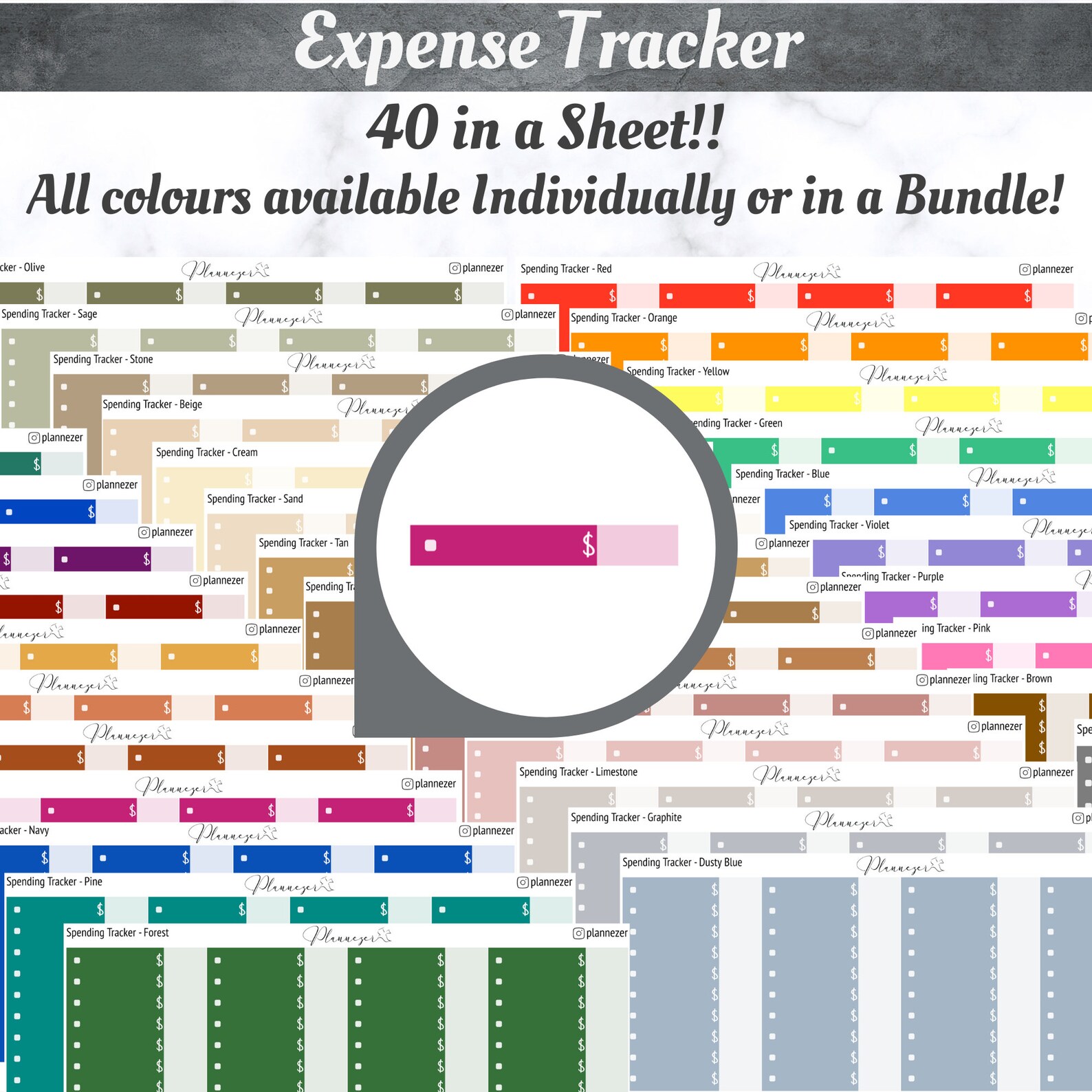 Expense Tracker | Spending Label | | Spending Tracker | Budget Stickers ...
