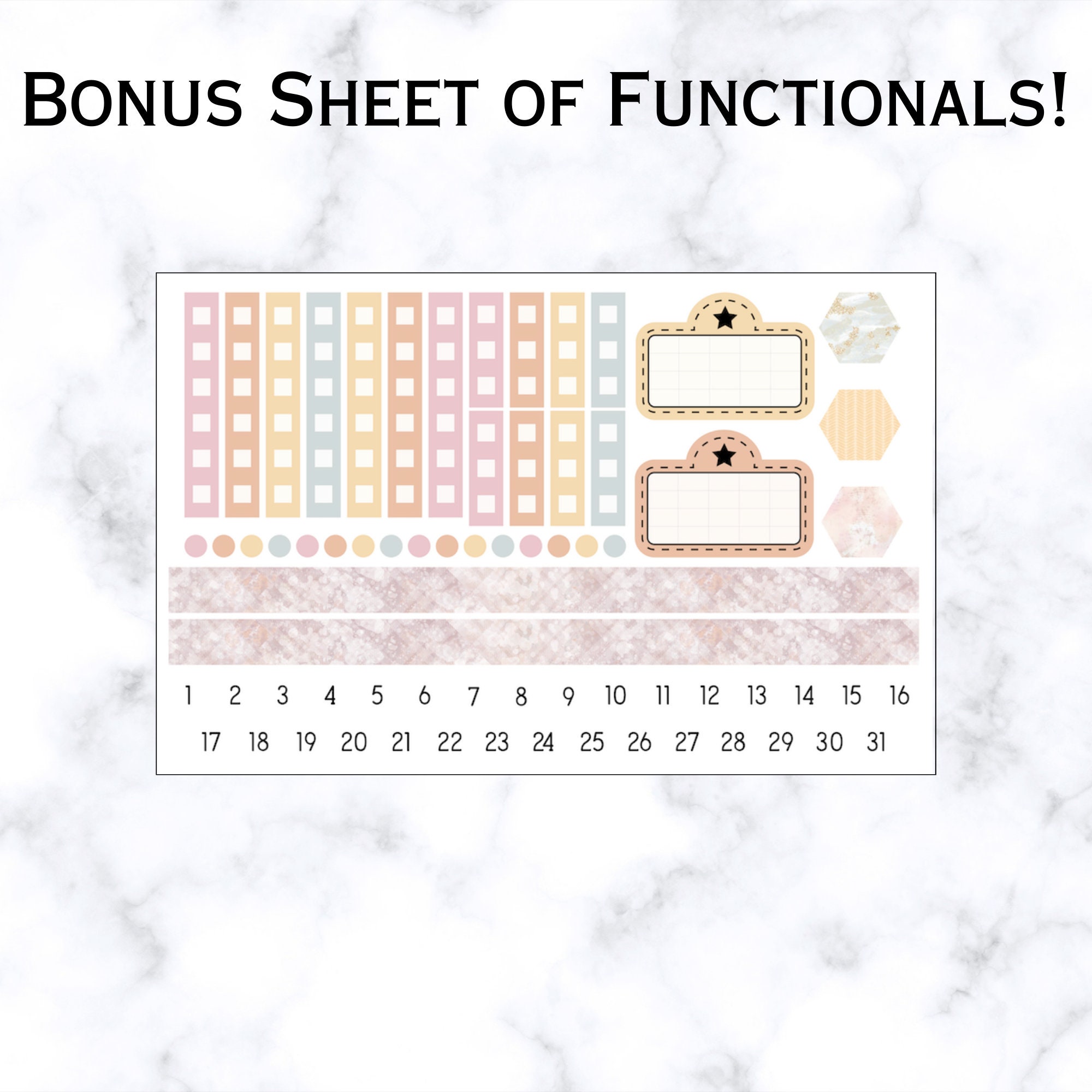 Printable Weekly Sticker Kit Printable Planner Sticker Kit Digital ...