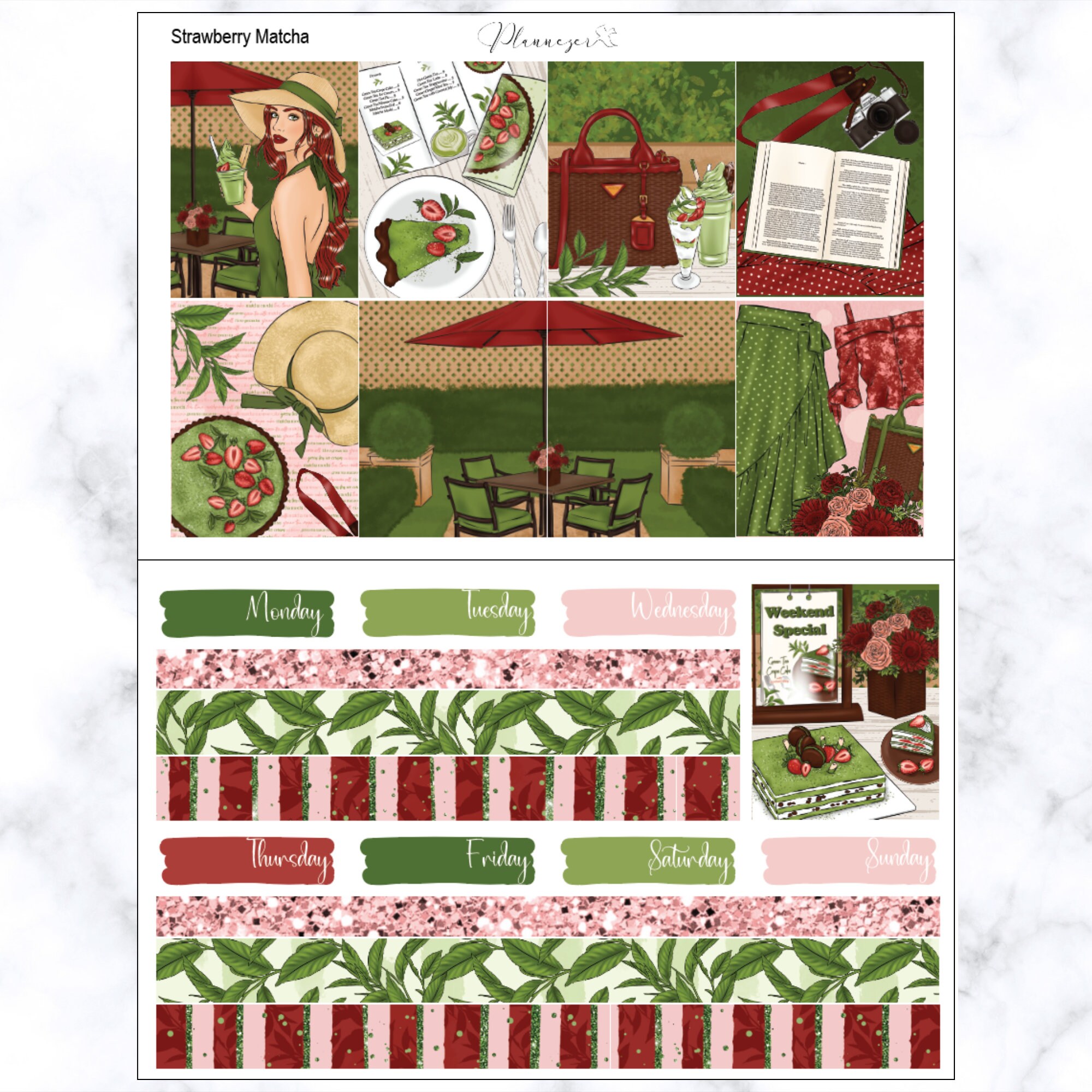 Printable Weekly Sticker Kit Printable Planner Sticker Kit Digital ...