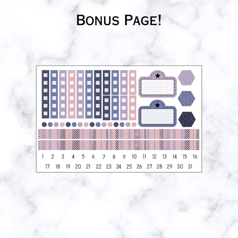 Printable Weekly Sticker Kit Printable Planner Sticker Kit Digital ...