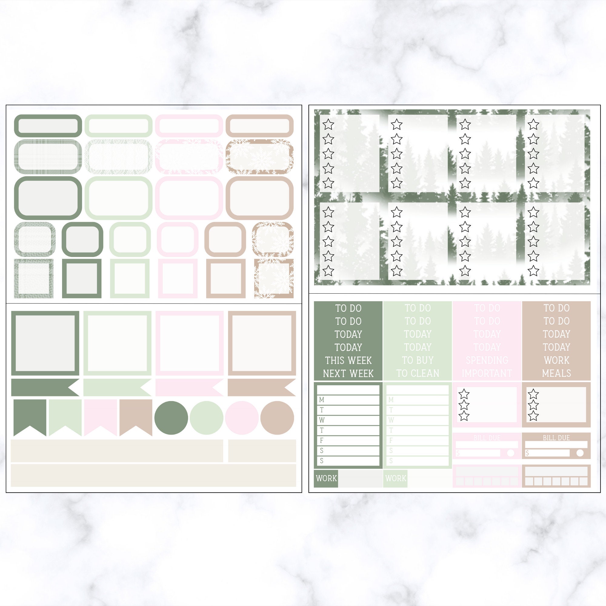 Printable Weekly Sticker Kit | Printable Planner Sticker Kit | Digital ...