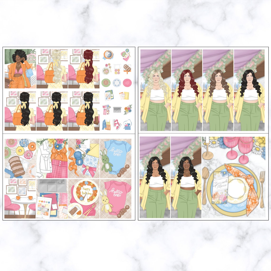 Printable Weekly Sticker Kit Printable Planner Sticker Kit Digital ...