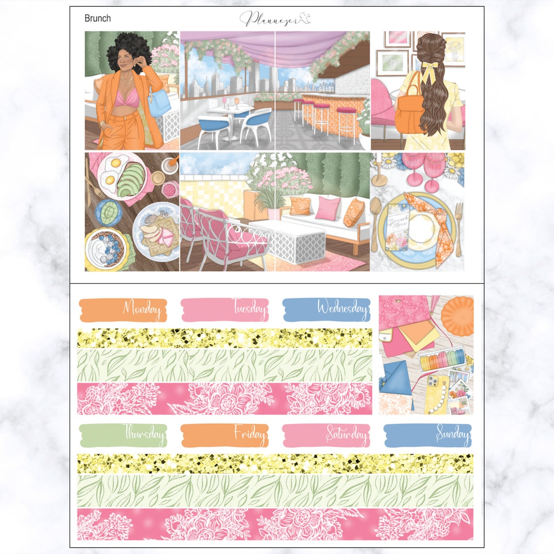 Printable Weekly Sticker Kit Printable Planner Sticker Kit Digital ...