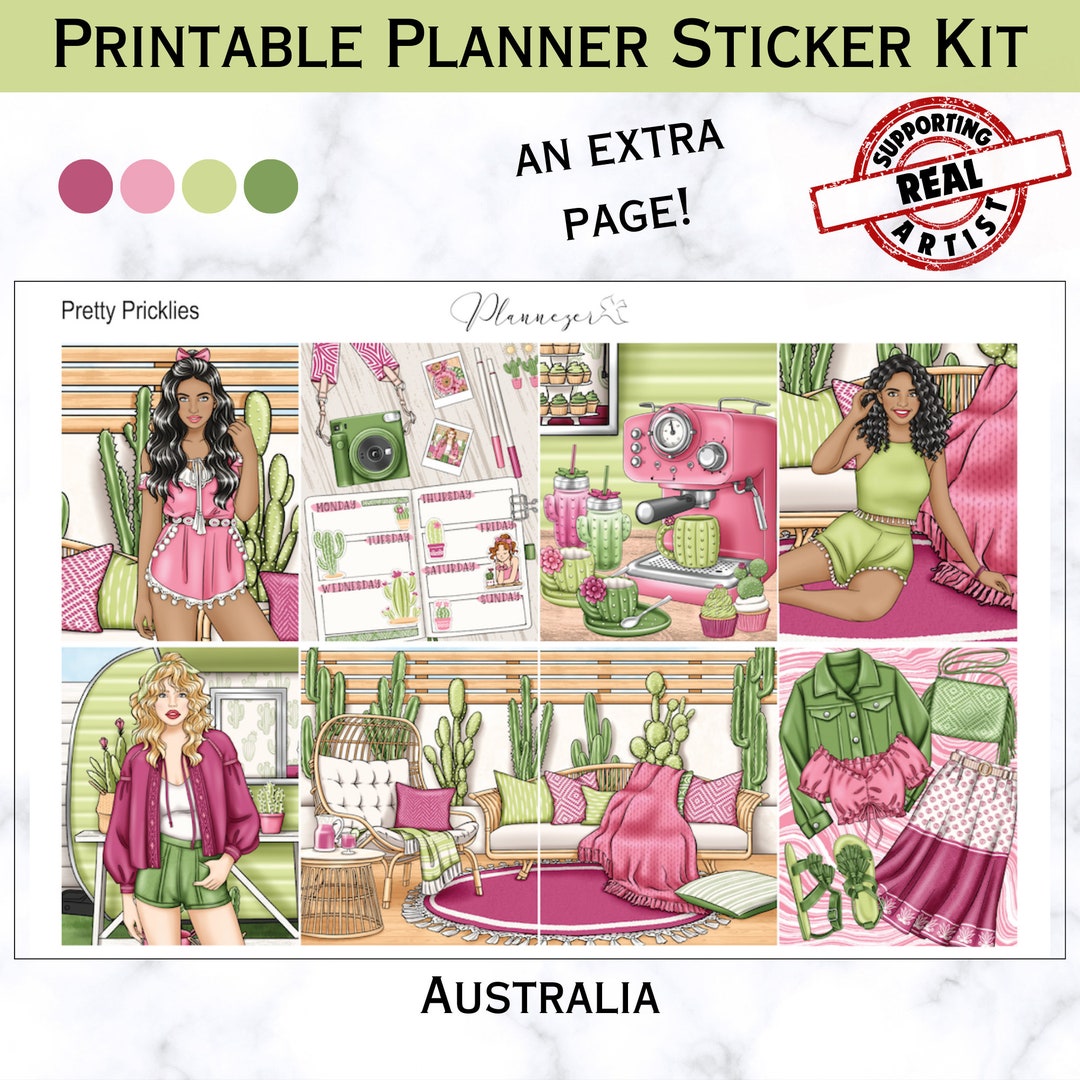 Printable Weekly Sticker Kit Printable Planner Sticker Kit Digital ...