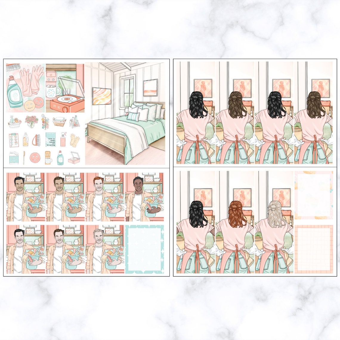 Printable Weekly Sticker Kit Printable Planner Sticker Kit Digital ...