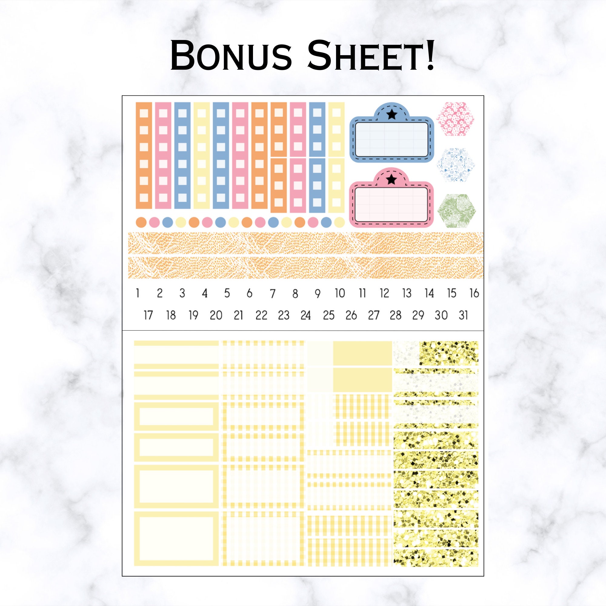 Printable Weekly Sticker Kit | Printable Planner Sticker Kit | Digital ...