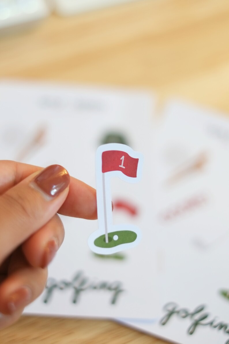 Golf Series Sticker Sheet | Planner Journal Sticker - Etsy