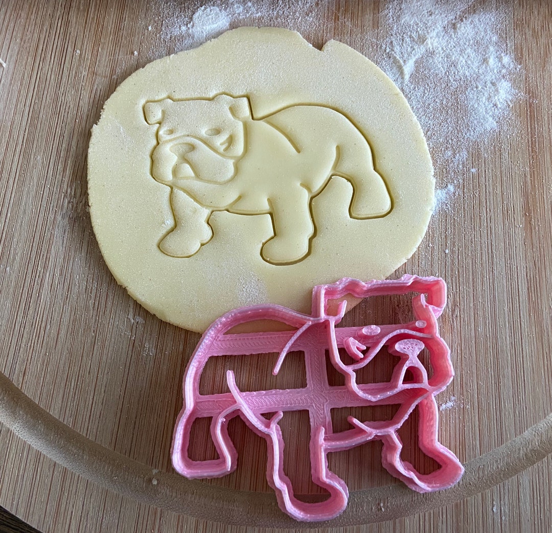 English Bulldog Cookie Cutters, 3D Printed, Fondant Cutter, Children ...