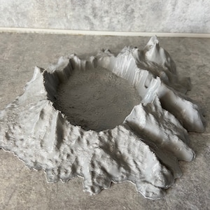 Crater Lake, 3D Printed, Scatter Terrain, Wargaming Battlefield ...