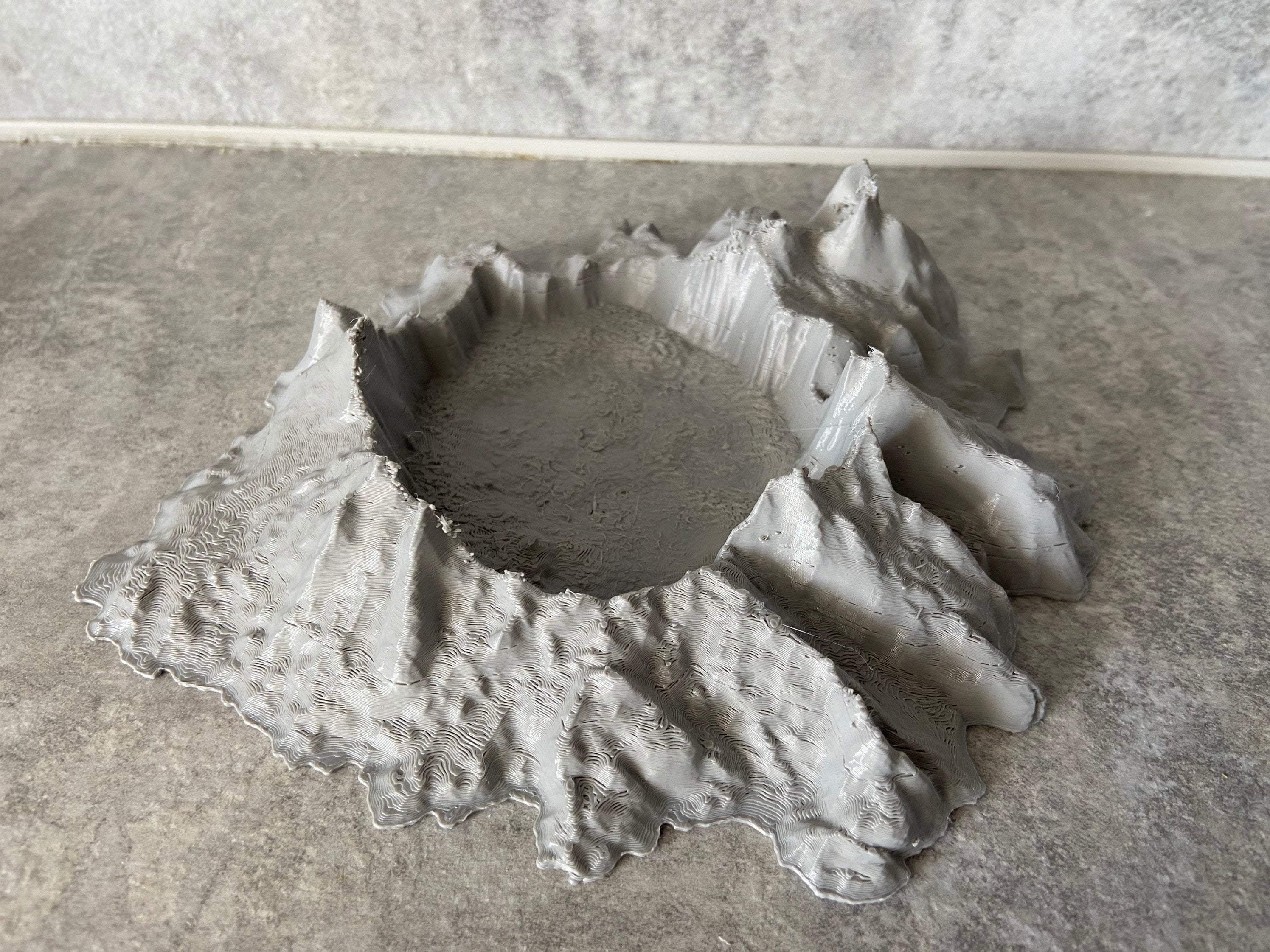 Crater Lake, 3D Printed, Scatter Terrain, Wargaming Battlefield ...