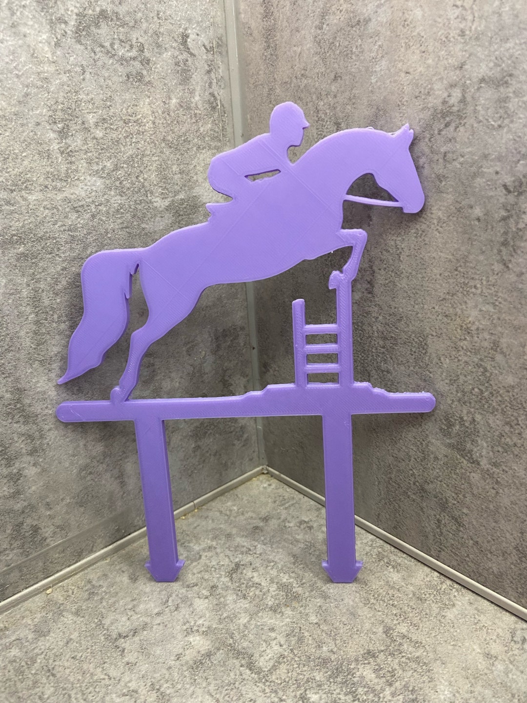 Showjumping Cake Topper, 3D Printed, Birthday Topper, Horse Rider ...
