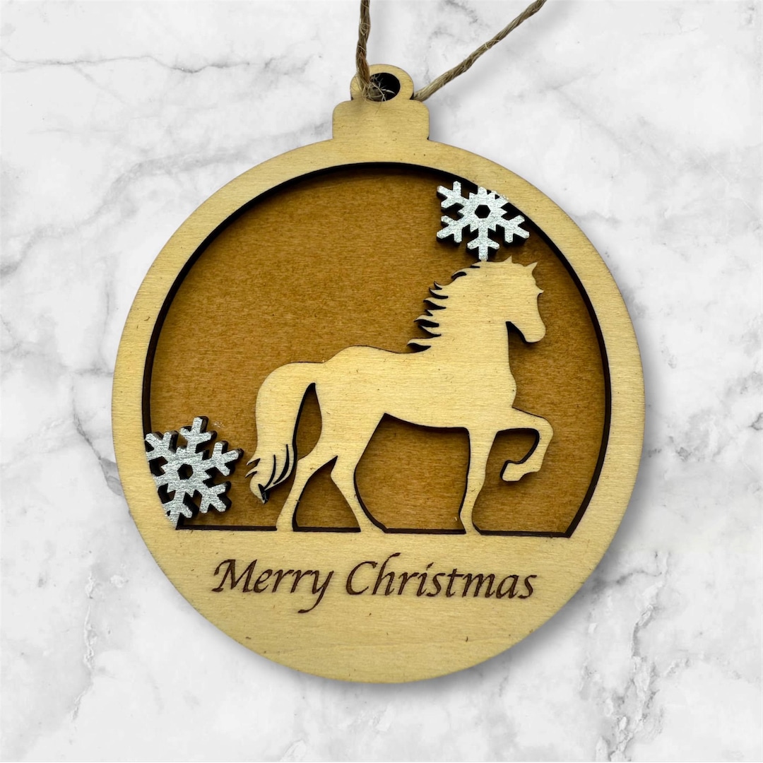 Horse Christmas Bauble | Equine Christmas Gift | Personalised Horse ...