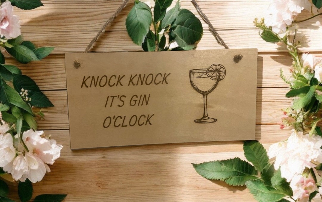 Funny Alcohol Plaques | Wooden Sign | Gin Lover Sign | Wine | Handmade ...