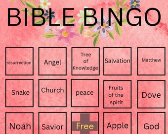 Moses Bingo Game for Kids Bible Bingo Game Printable Games - Etsy