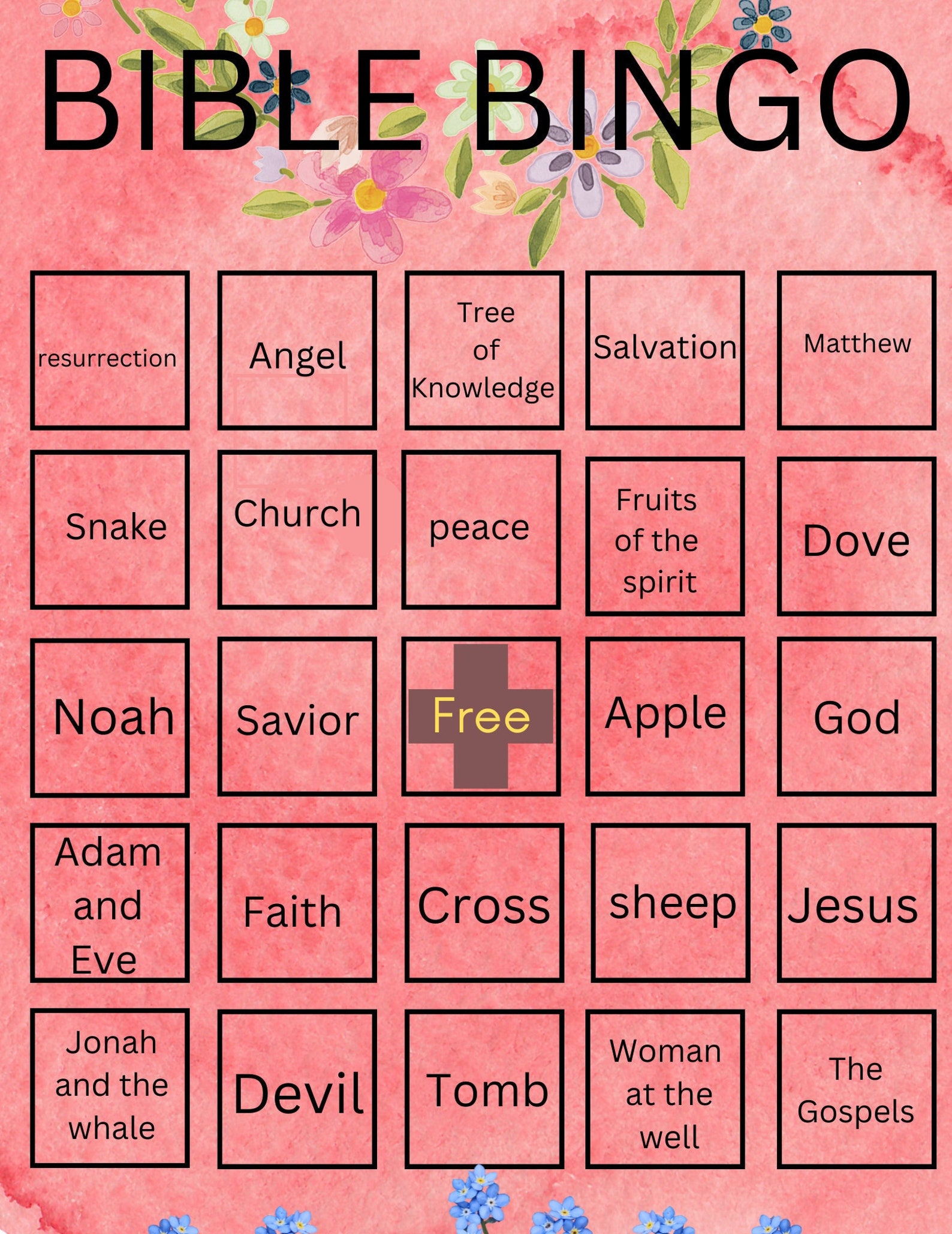 Bible Bingo! - Etsy