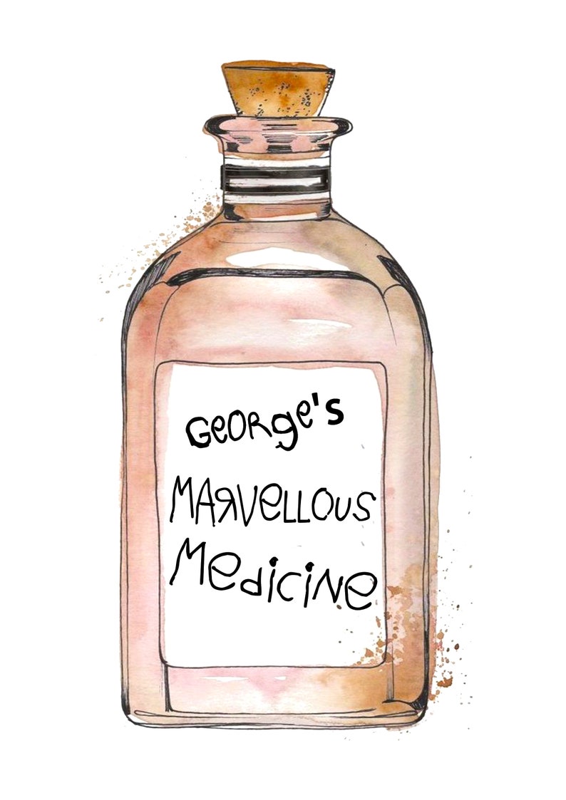 George's Marvellous Medicine Poster. Roald Dahl Wall Art. - Etsy