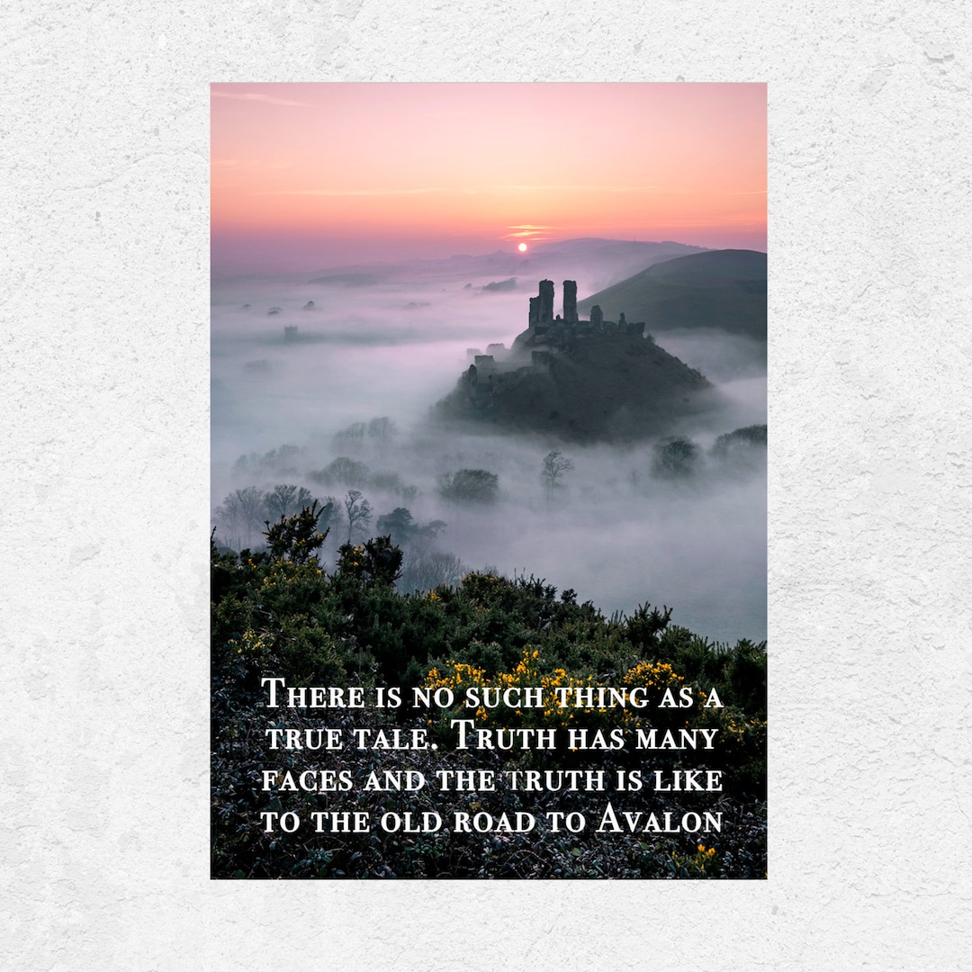 Avalon Wall Poster. Mists of Avalon Quote. Marion Zimmer Bradley ...