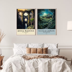 Vales of Anduin Print Lord of the Rings Fan Middle-earth Wall Art. LOTR ...