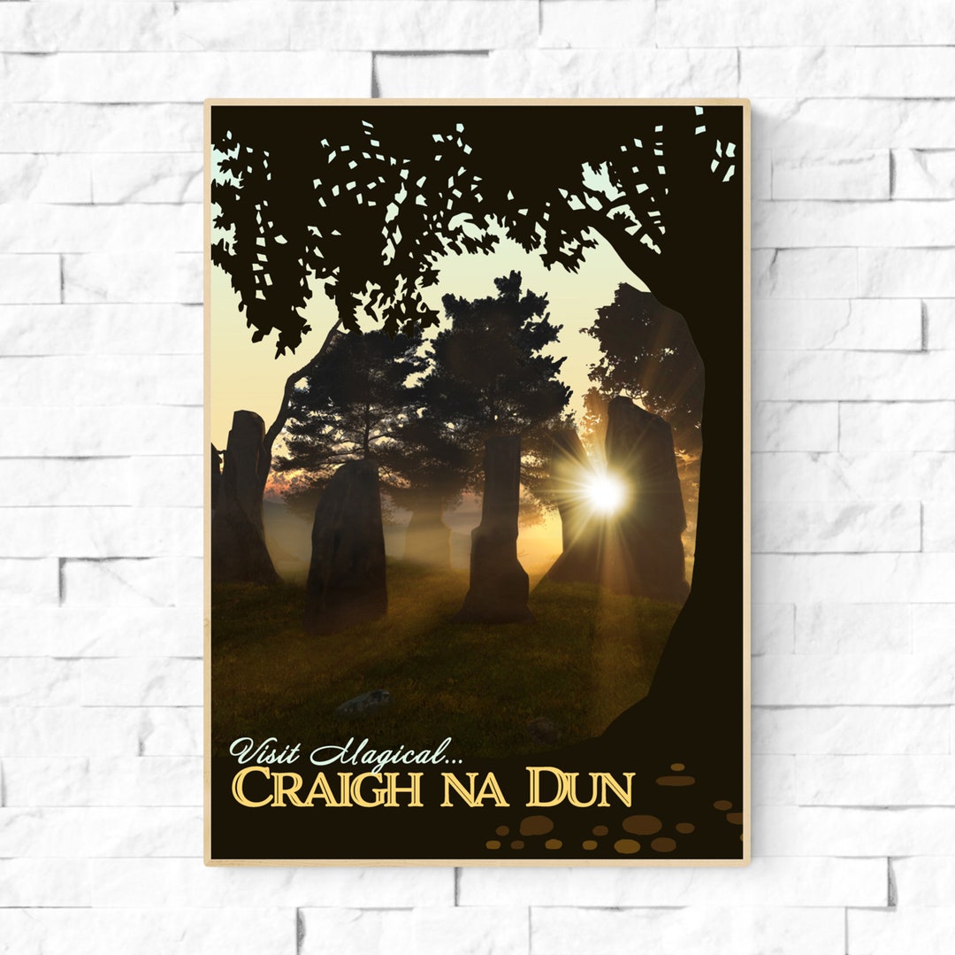 Outlander Travel Poster. Craigh Na Dun Stones Wall Art. Jamie Fraser ...