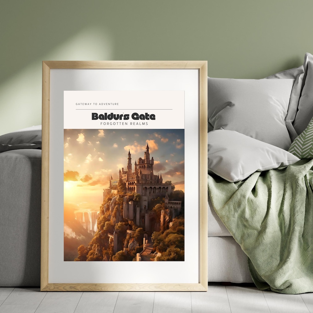 Dungeons & Dragons Travel Poster | Dnd Adventure Decor | Roleplaying ...