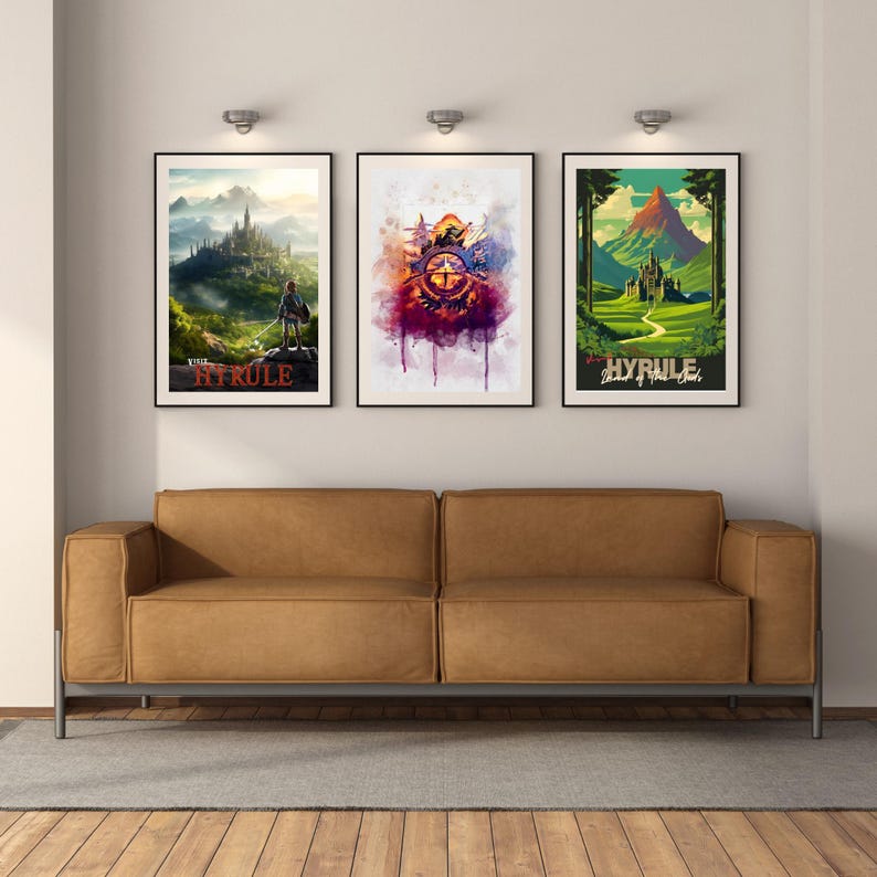 Hyrule Travel Poster. Gaming Poster Art - Legend of Zelda Poster Print ...