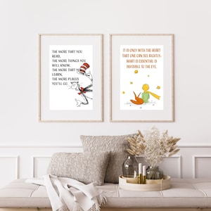 The Little Prince Art Print Poster With the Heart Quote Le Petit Prince ...