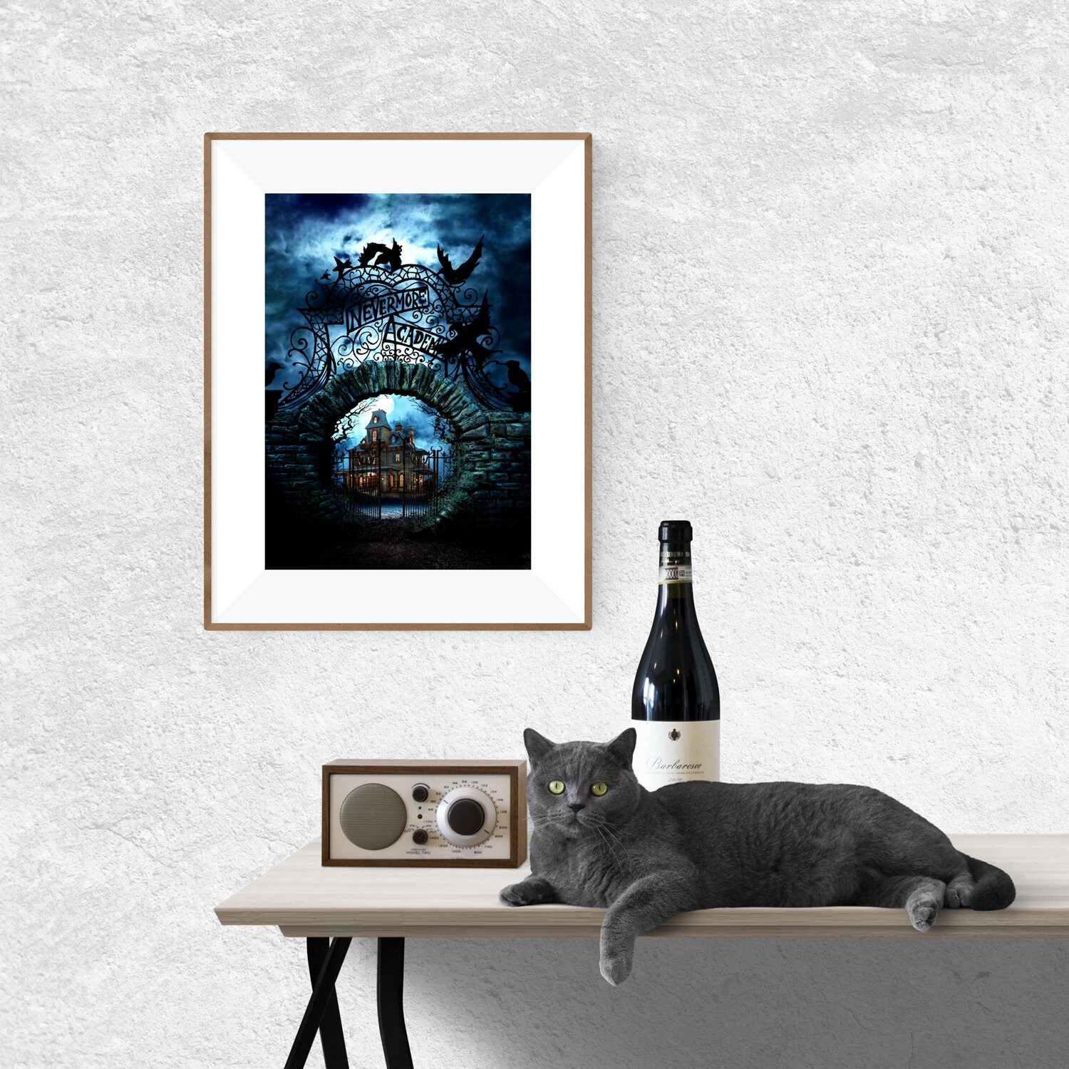 Nevermore Academy Poster. Wednesday Addams Family Poster Designed ...