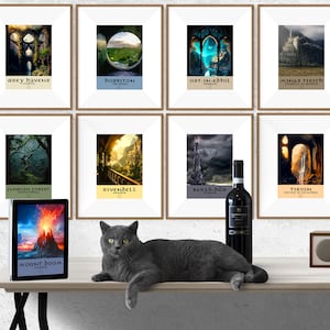 Ost-in-edhil Travel Poster. Lord of the Rings Fan Middle-earth Wall Art ...