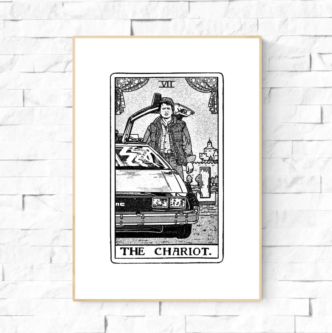 Back to the Future Tarot Card Poster. Tarot Wall Art, Celestial Wall ...