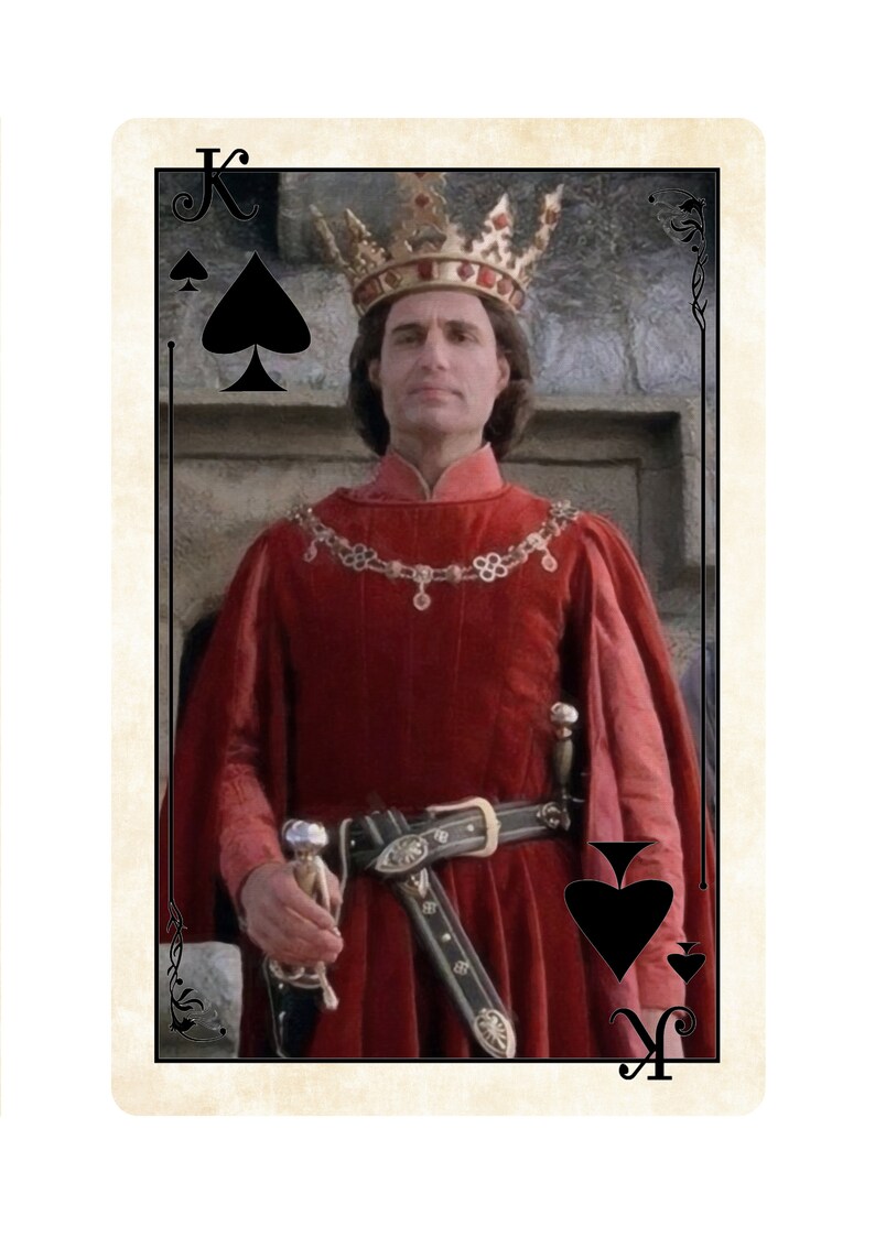 Prince Humperdinck King of Spades the Princess Bride Poster. - Etsy