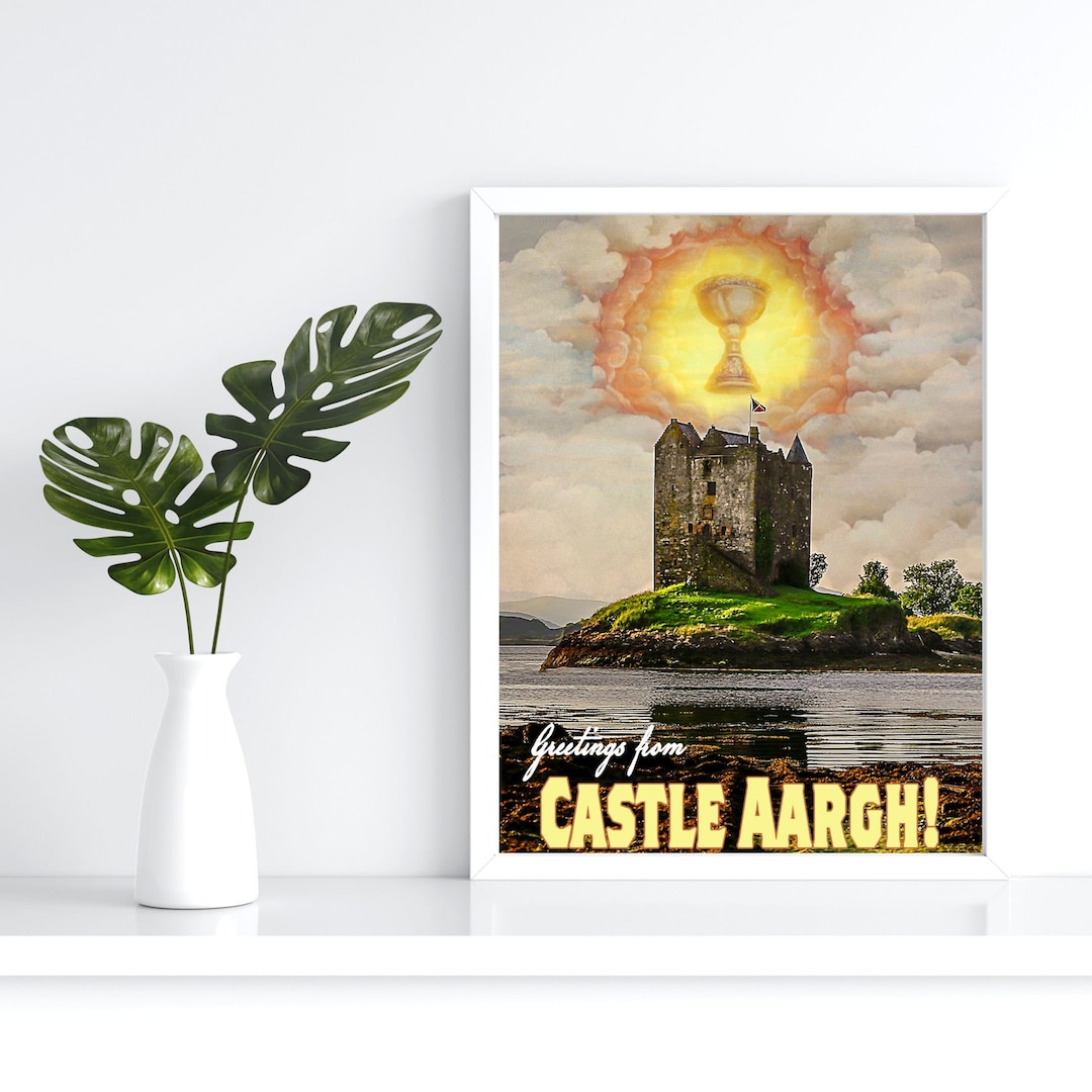 Castle Aargh Fictional Places Travel Poster. Castle Stalker - Etsy Ireland