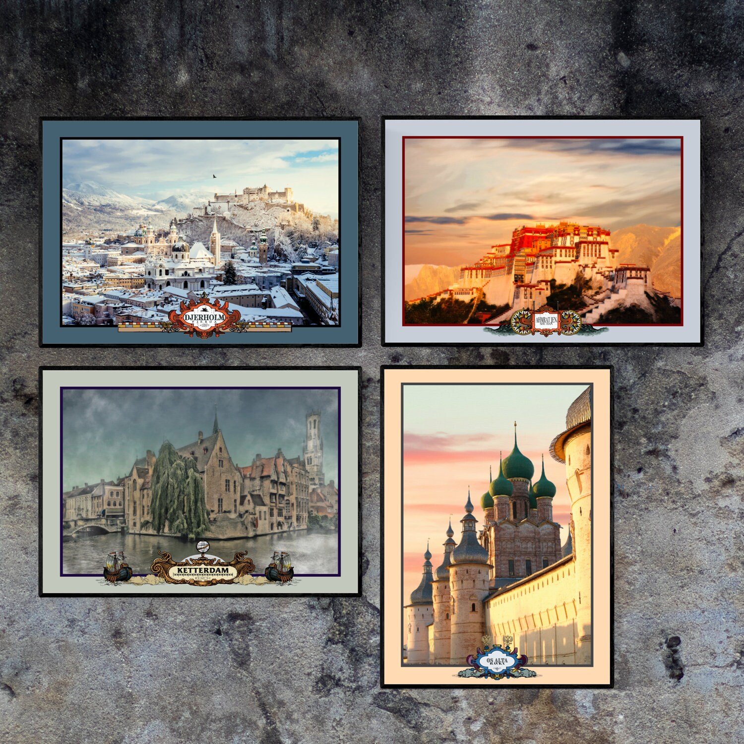 Set of 4 Grishaverse Posters. UK Made. 4 Images in Any Size Ketterdam ...