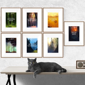 The Chronicles of Narnia Poster Set. All 7 Novels. C S Lewis Poster Set ...