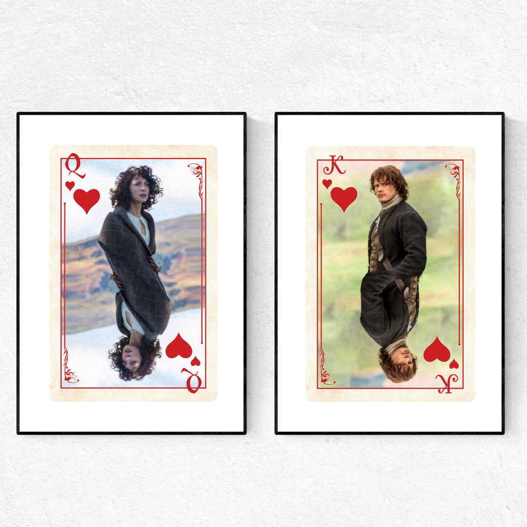 Outlander Poster Set. Jaime and Claire Fraser. Outlander Fan Wall Art ...