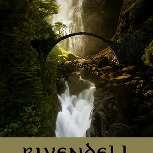 Rivendell Elven Realm Poster. Lord of the Rings Art Print. J.R.R ...