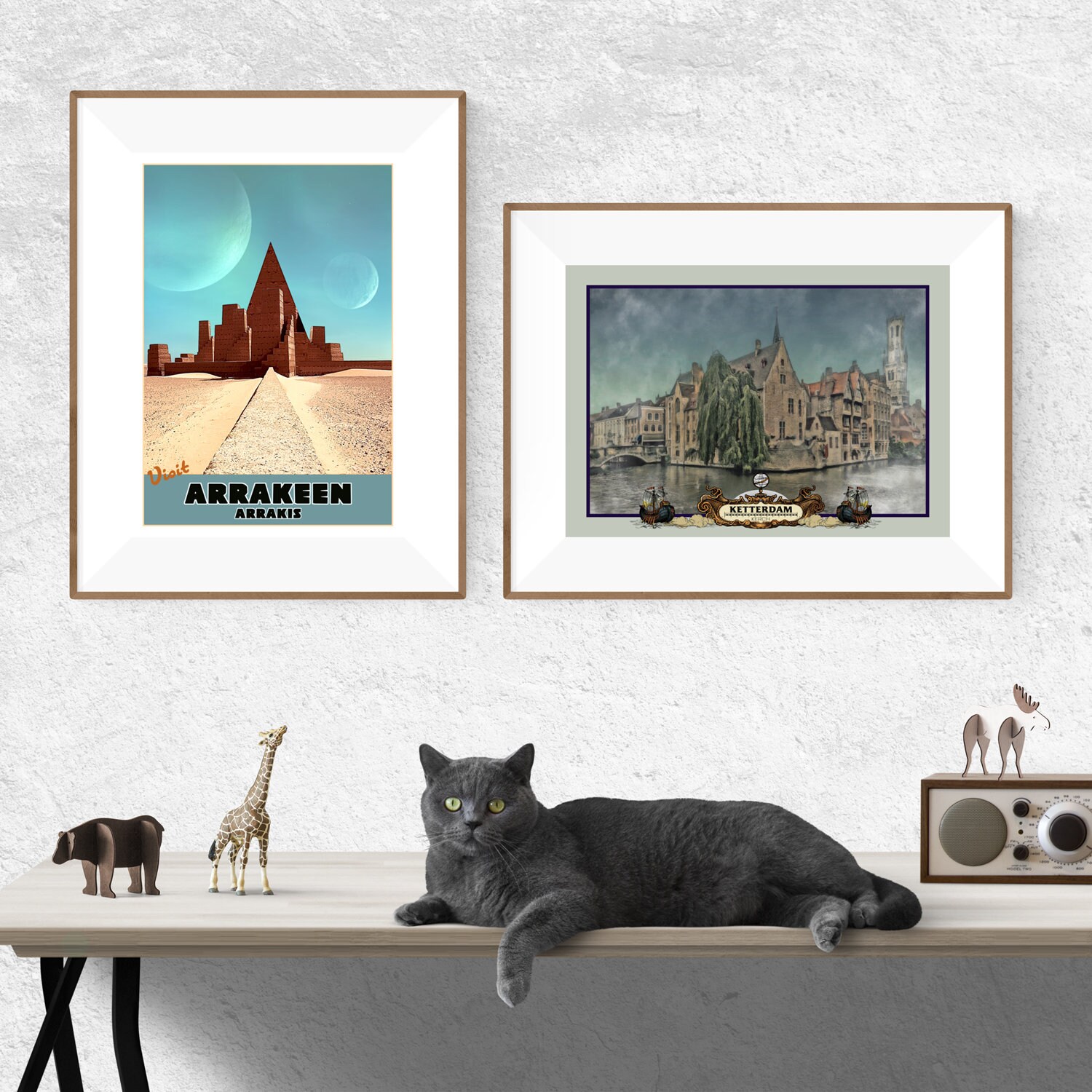Dune Frank Herbert Arrakeen City on the Desert Planet Arrakis Poster ...