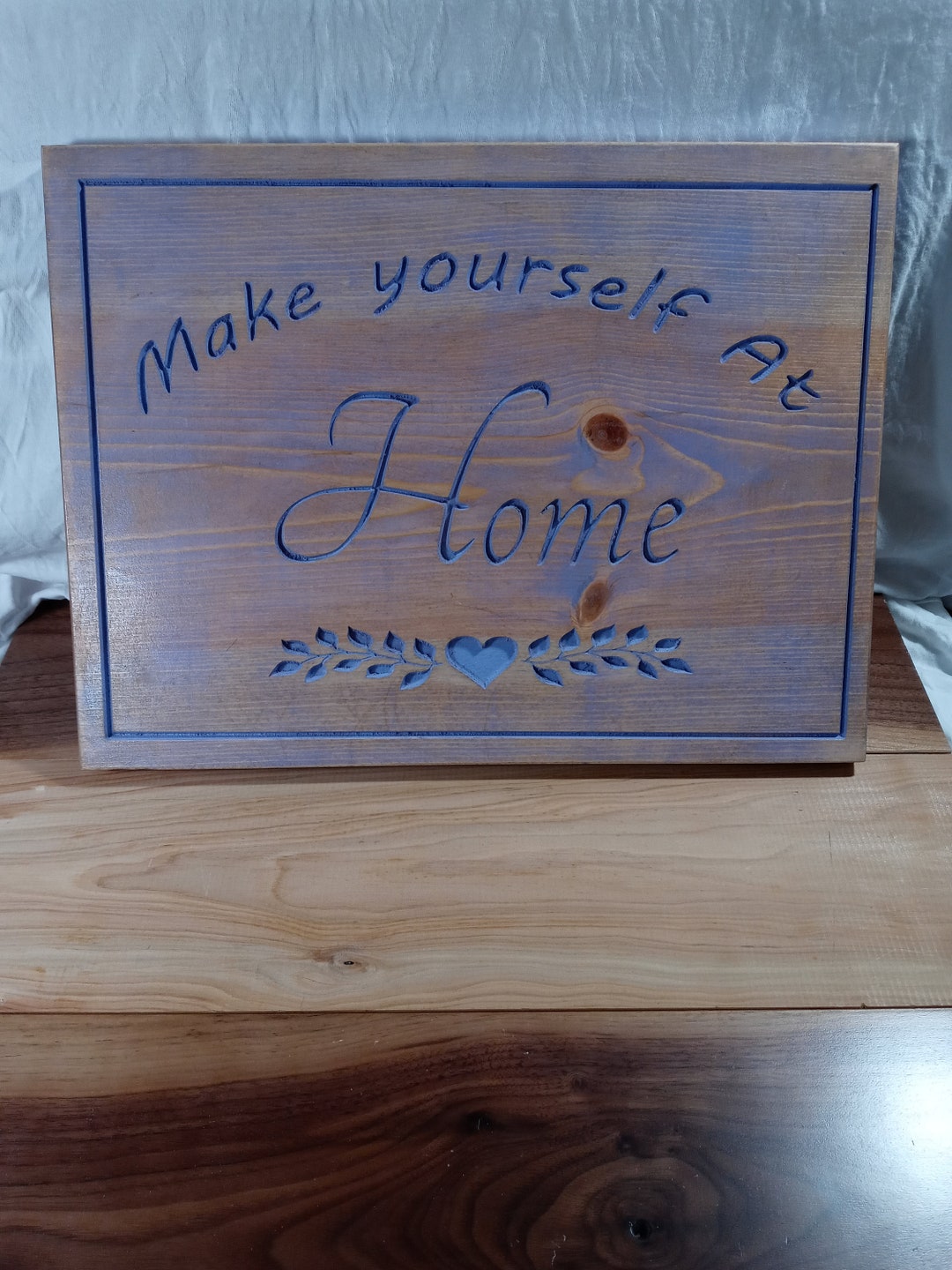 Make Yourself at Home Sign. Handmade, Wooden Plaque, Home Decor, Wall ...