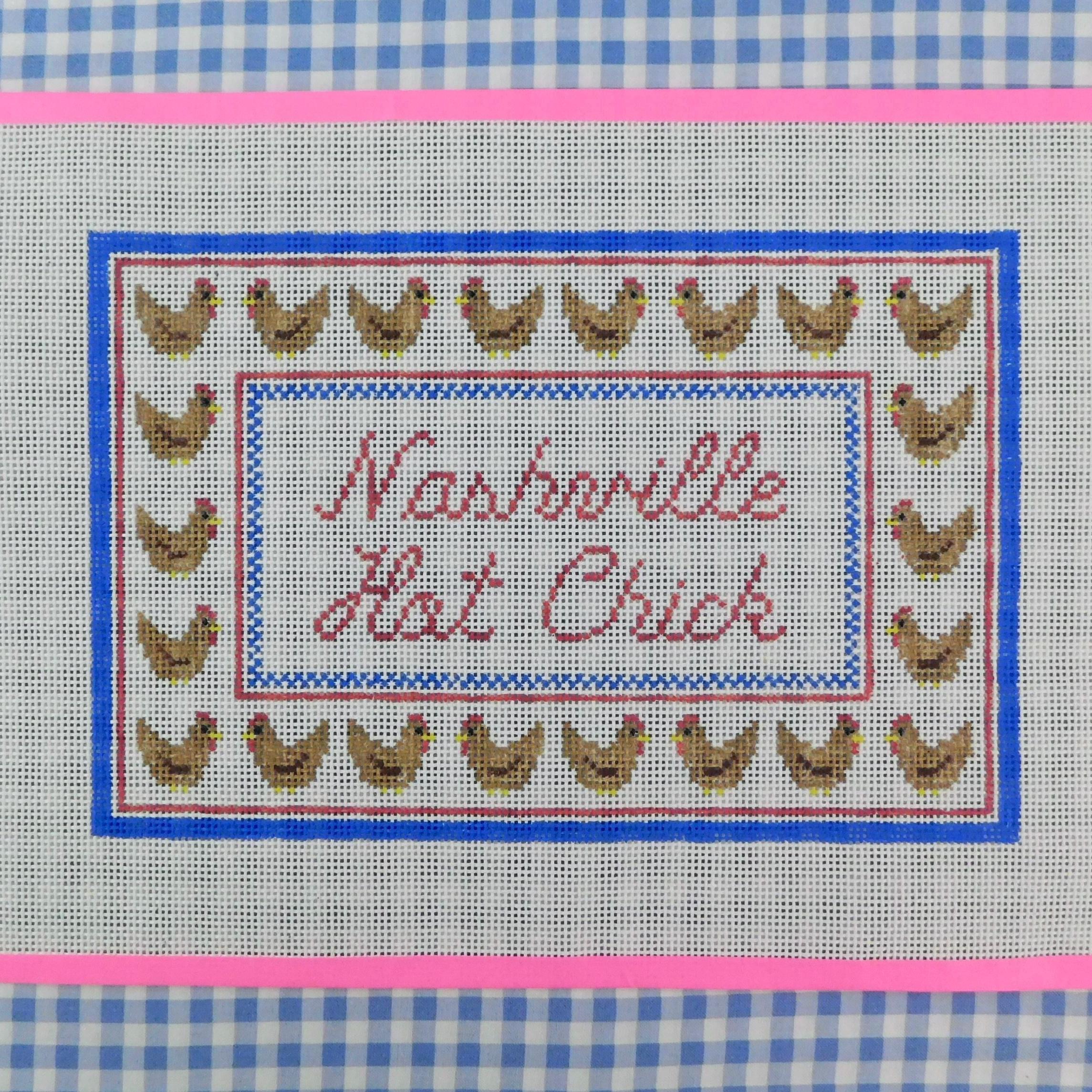 Nashville Hot Chick Handpainted Needlepoint Canvas, Nashville Hot ...